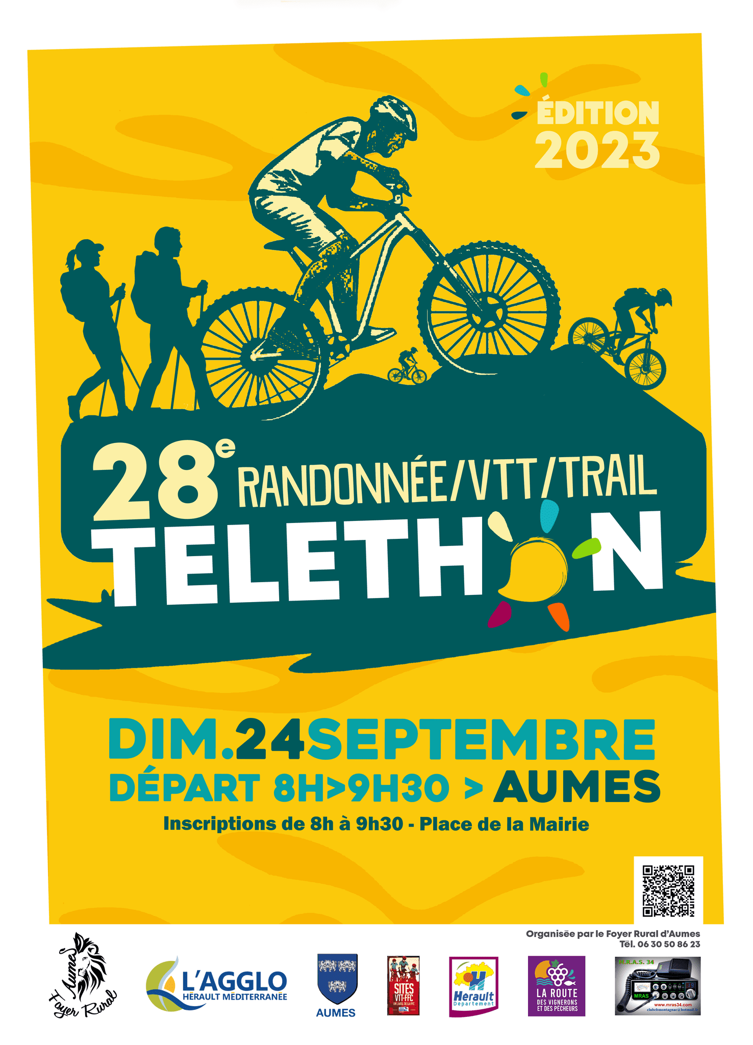 28eme édition Rando VTT Trail Affiche événement - Rph