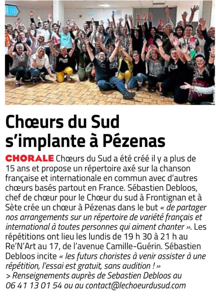Le Chœur du Sud - Rph